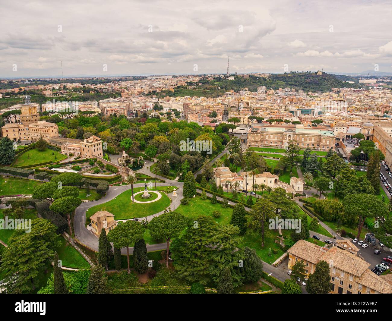 Aerial view of the city of Rome, Italy Stock Photo - Alamy