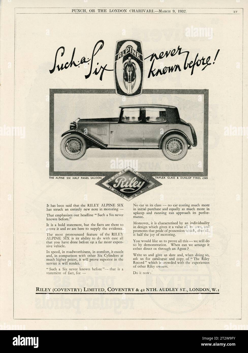 Dunlop motor tyres ad hi-res stock photography and images - Alamy