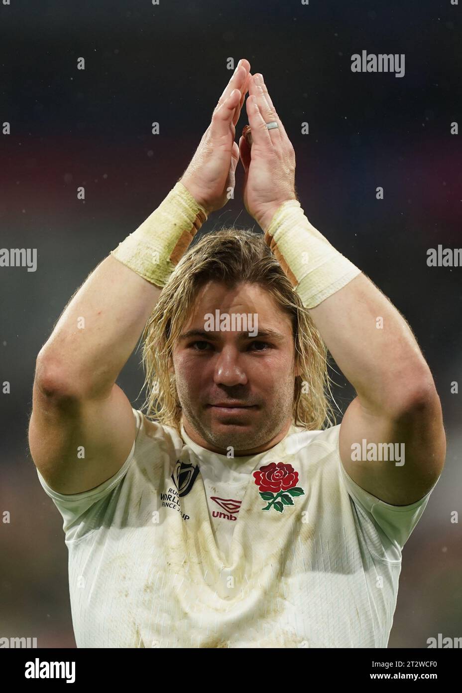 South Africa's Faf de Klerk looks on following the Rugby World Cup ...