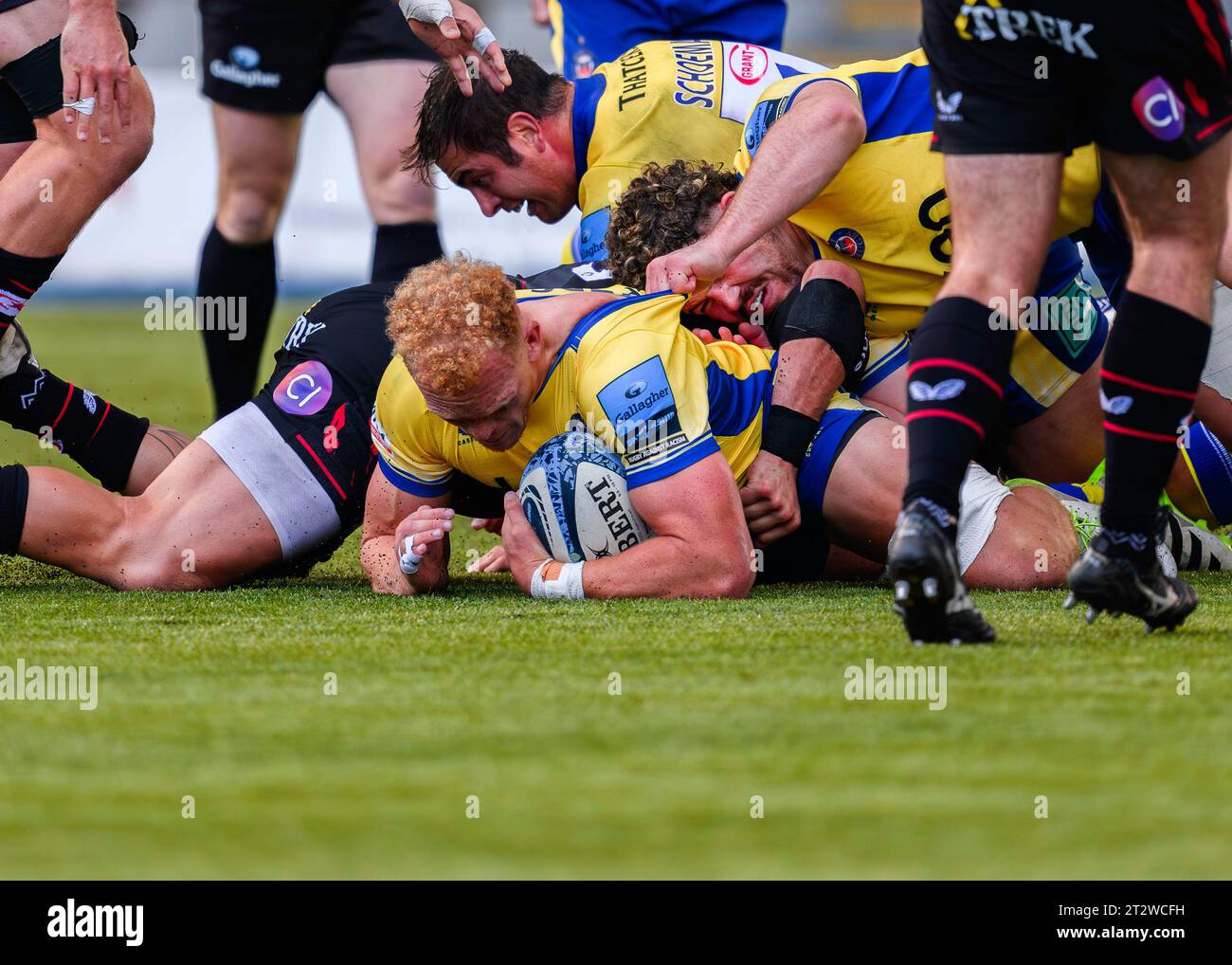 LONDON, UNITED KINGDOM. 21th, Oct 23. Miles Reid of Bath Rugby (centre ...