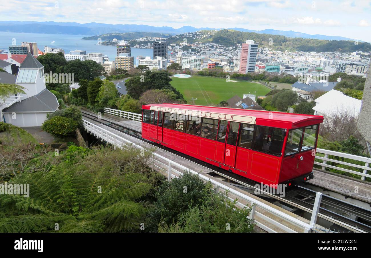 Cable tram in Wellington, New Zealand Stock Photo - Alamy