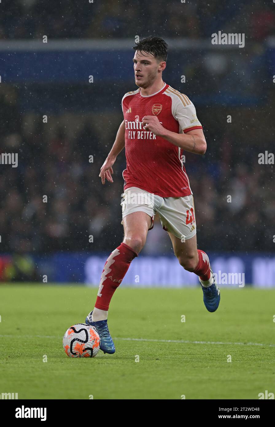London, UK. 21st Oct, 2023. Declan Rice of Arsenal during the Chelsea ...