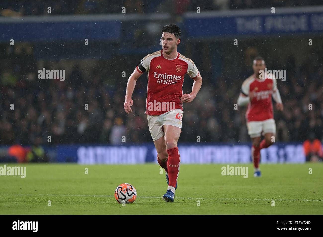 London, UK. 21st Oct, 2023. Declan Rice of Arsenal during the Chelsea ...
