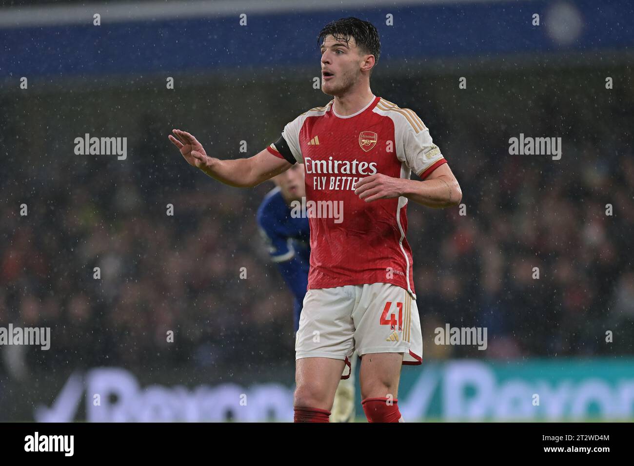 London, UK. 21st Oct, 2023. Declan Rice of Arsenal during the Chelsea ...