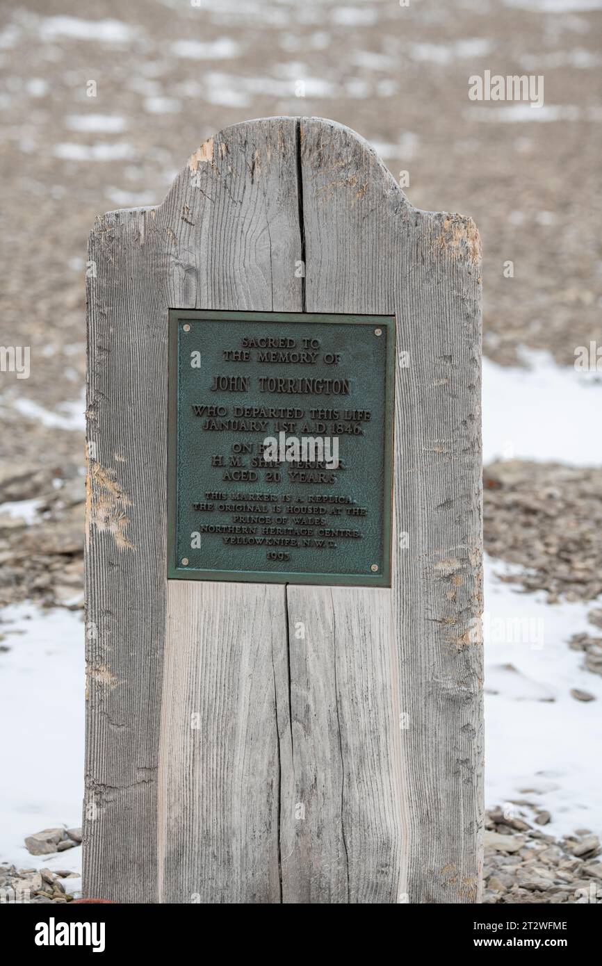Canada, Nunavut, Resolute Bay, Erebe Bay, Beechey Island. Location ...