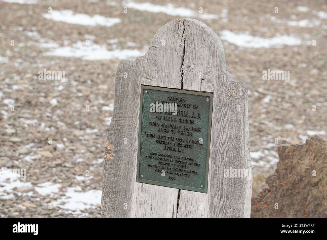 Canada, Nunavut, Resolute Bay, Erebe Bay, Beechey Island. Location ...