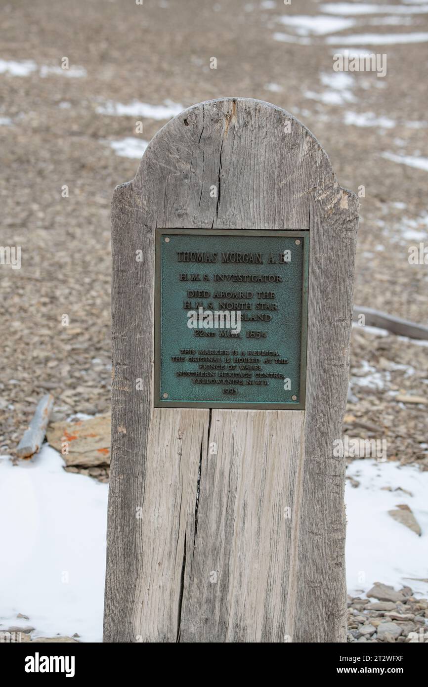 Canada, Nunavut, Resolute Bay, Erebe Bay, Beechey Island. Location ...
