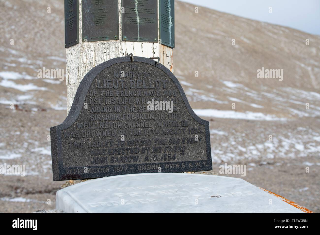 Canada, Nunavut, Resolute Bay, Erebe Bay, Beechey Island. Historic ...