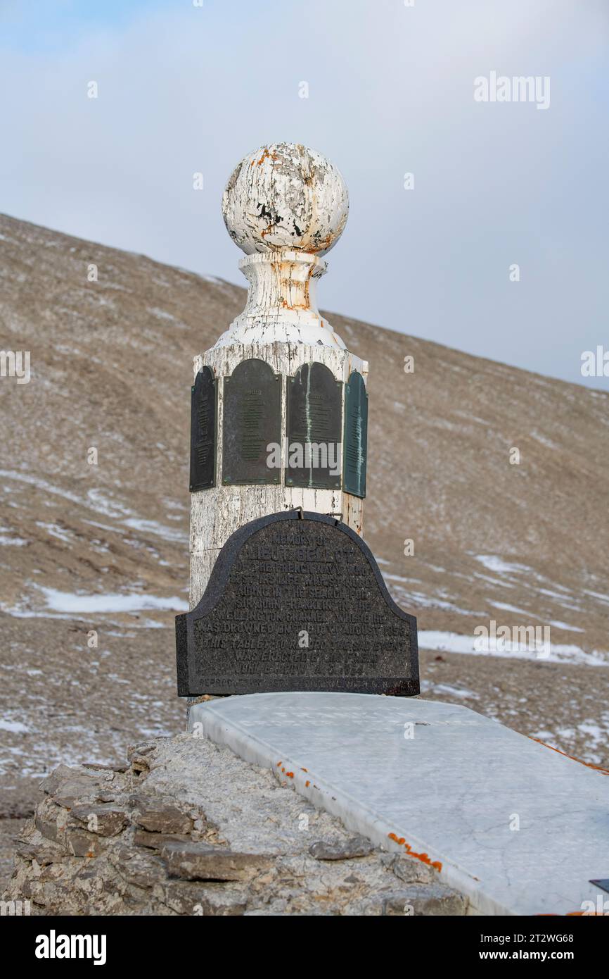 Canada, Nunavut, Resolute Bay, Erebe Bay, Beechey Island. Historic ...