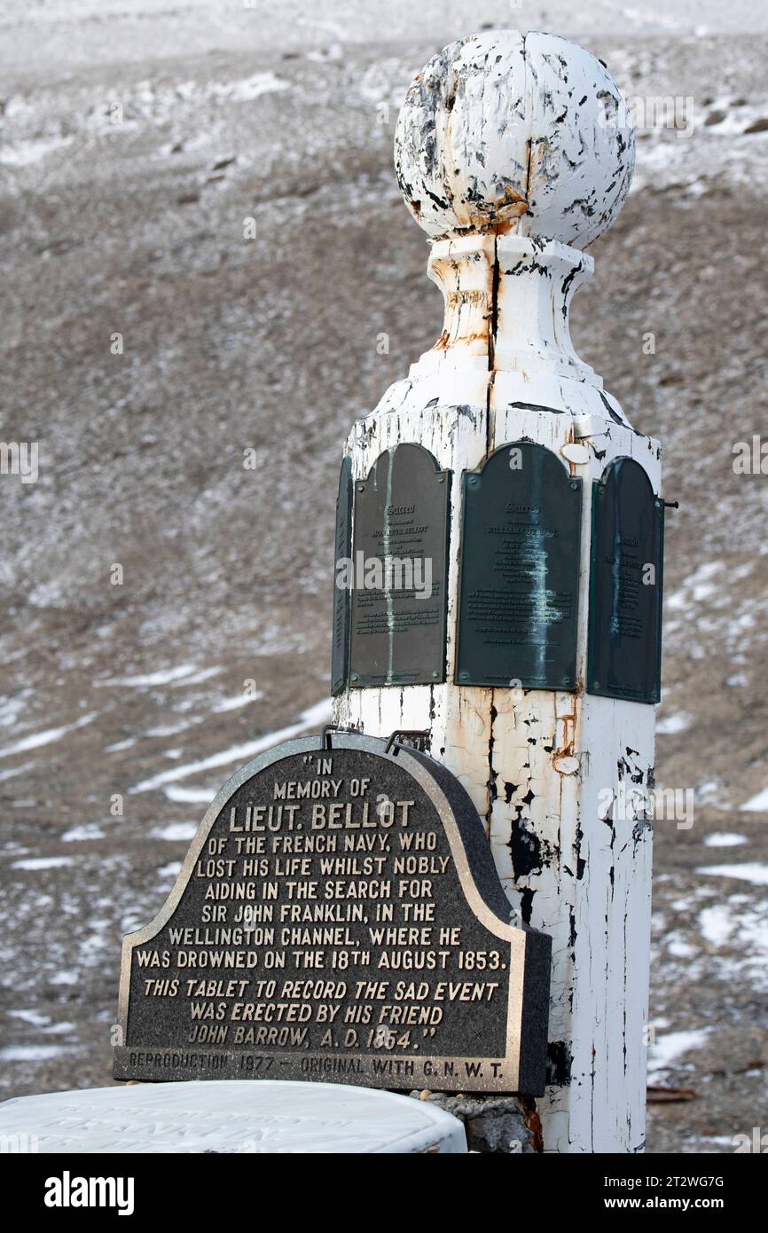 Canada, Nunavut, Resolute Bay, Erebe Bay, Beechey Island. Historic ...