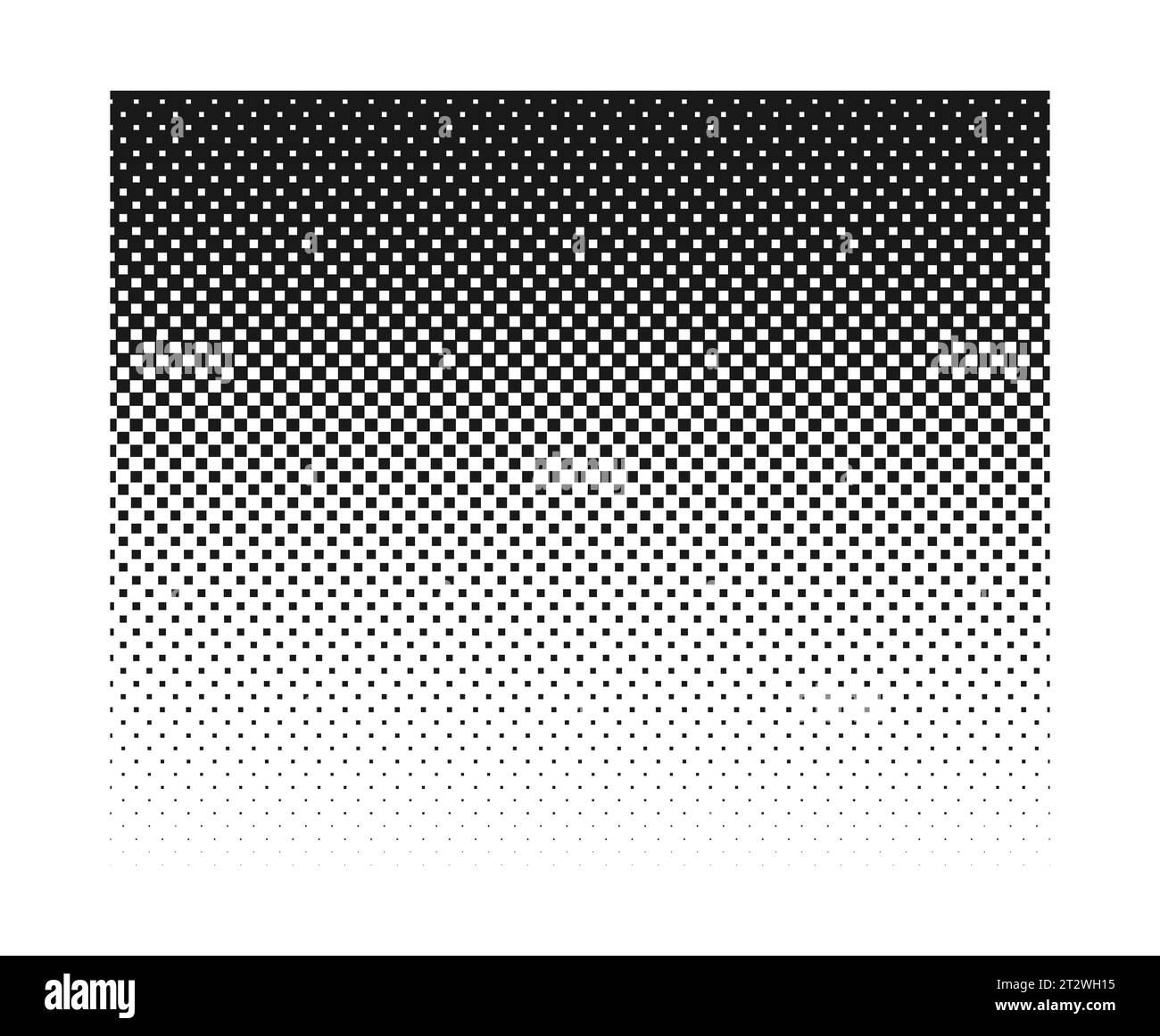 Halftone square pattern. Black and white halftone gradient. Geometric ...