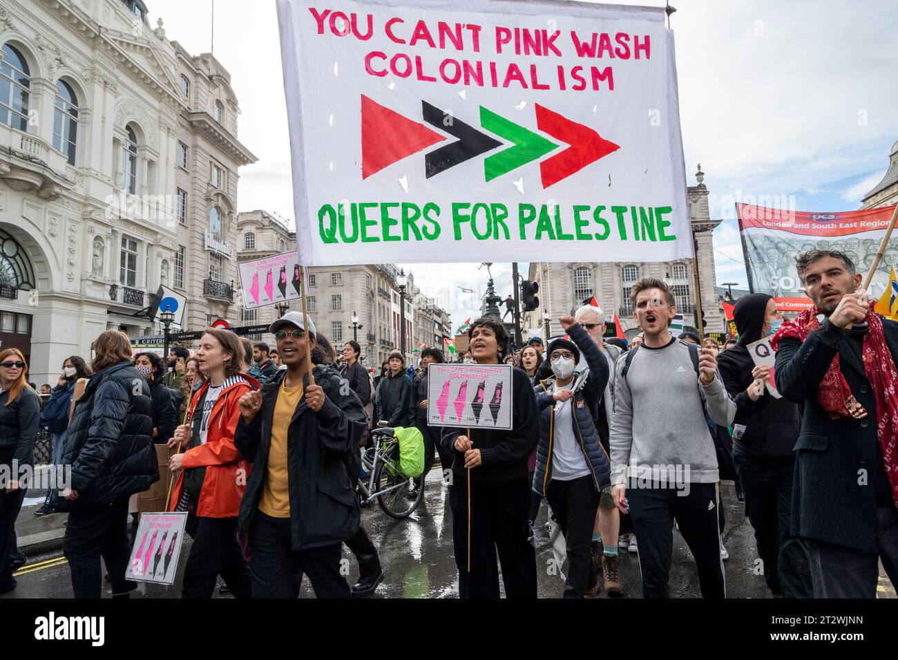 You cant pink wash colonialism hi-res stock photography and images - Alamy