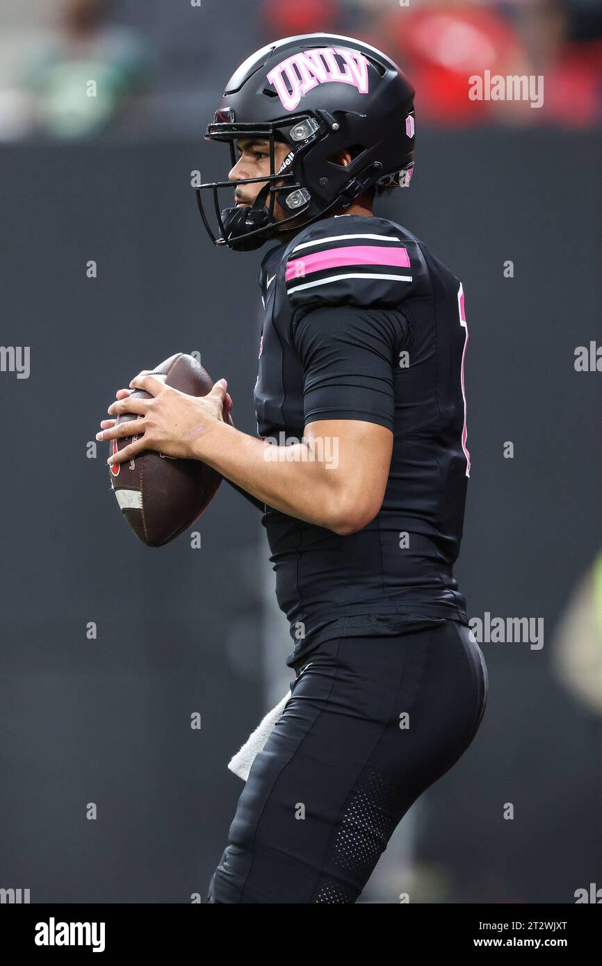 Las Vegas, NV, USA. 21st Oct, 2023. UNLV Rebels quarterback Jayden ...