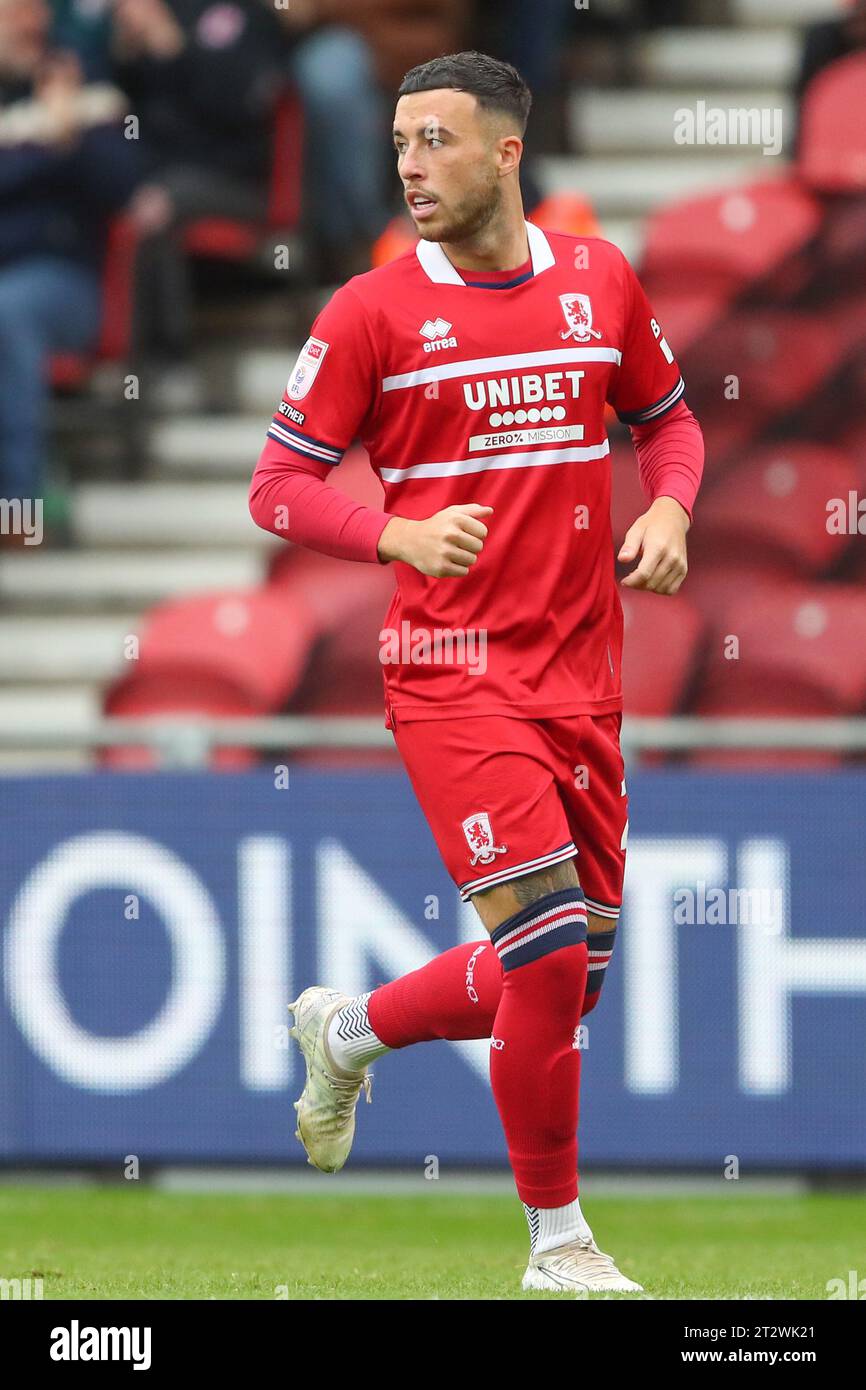 Hayden Hackney #7 of Middlesbrough during the Sky Bet Championship ...