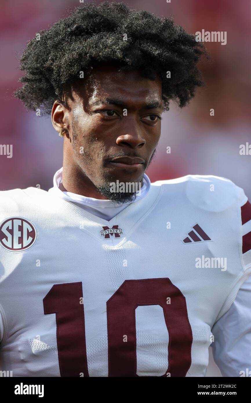 October 21, 2023: Corey Ellington #10 Bulldogs safety pulls off his ...