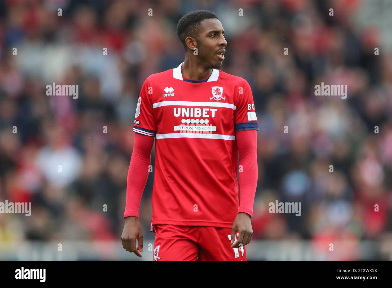 Isaiah Jones #11 of Middlesbrough during the Sky Bet Championship match ...