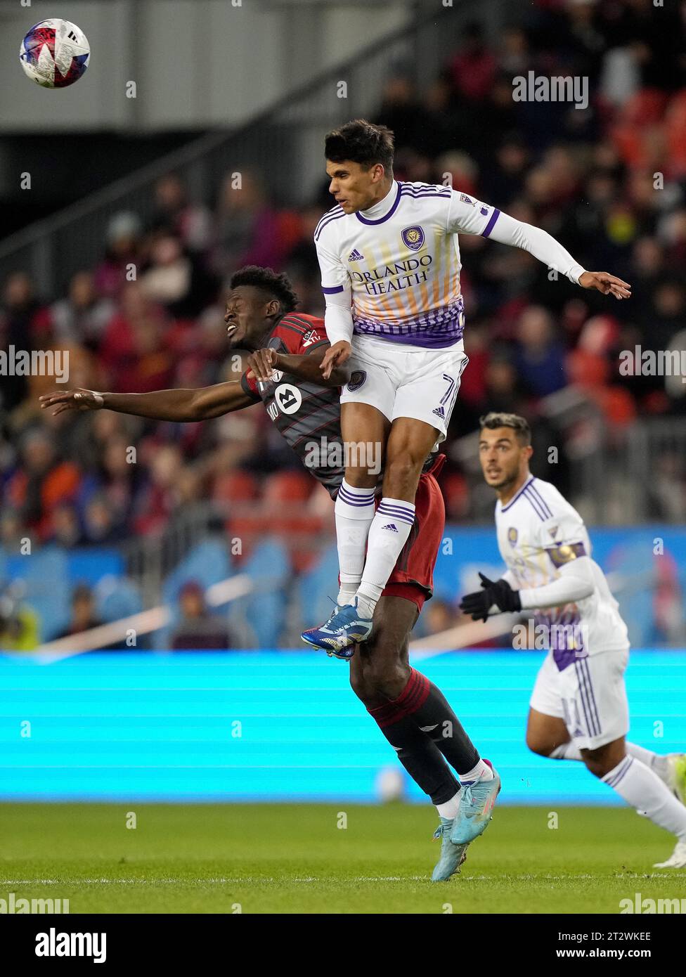 Toronto, Canada. 21st Oct, 2023. Toronto FC defender Aime Mabika (6 ...