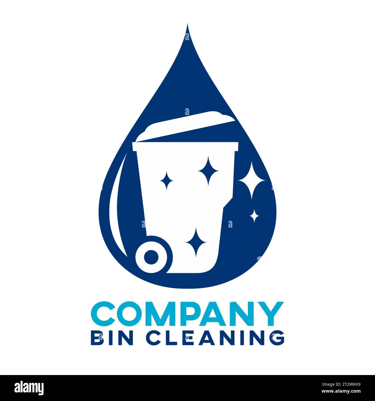 Trash can bin cleaning logo Stock Vector Image & Art - Alamy