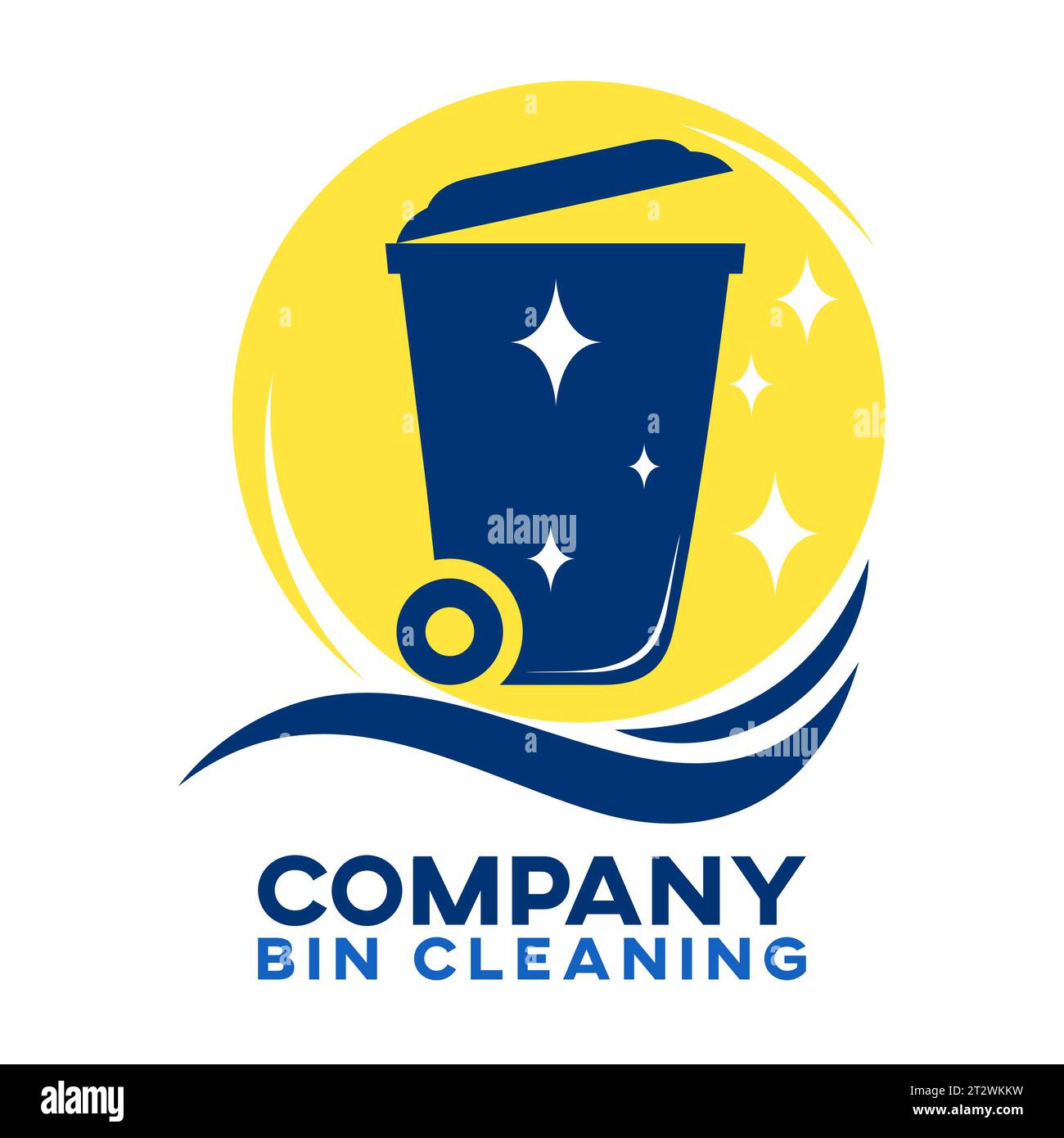 Trash can bin cleaning logo Stock Vector Image & Art - Alamy