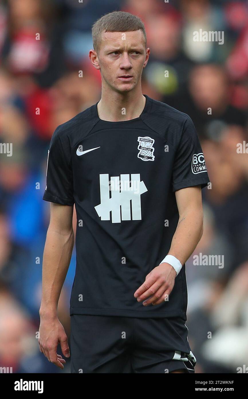 Jay Stansfield #28 of Birmingham City during the Sky Bet Championship ...