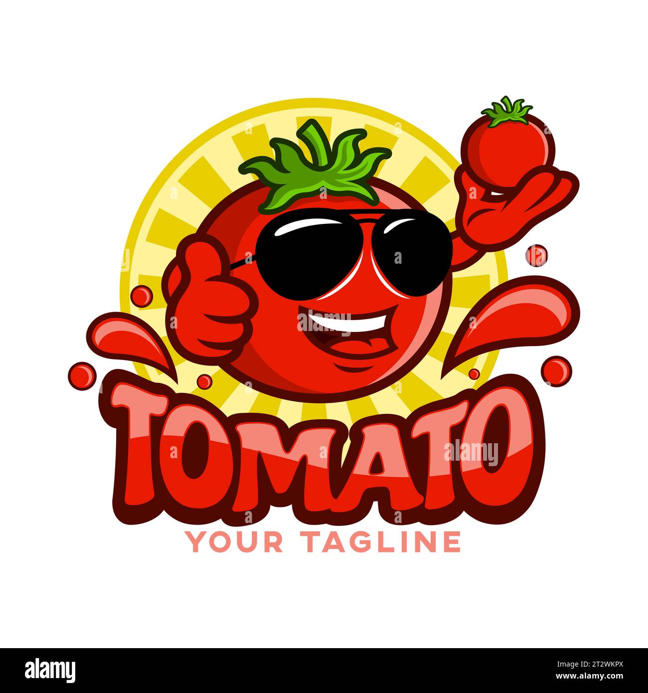 Tomatoes dark Stock Vector Images - Alamy