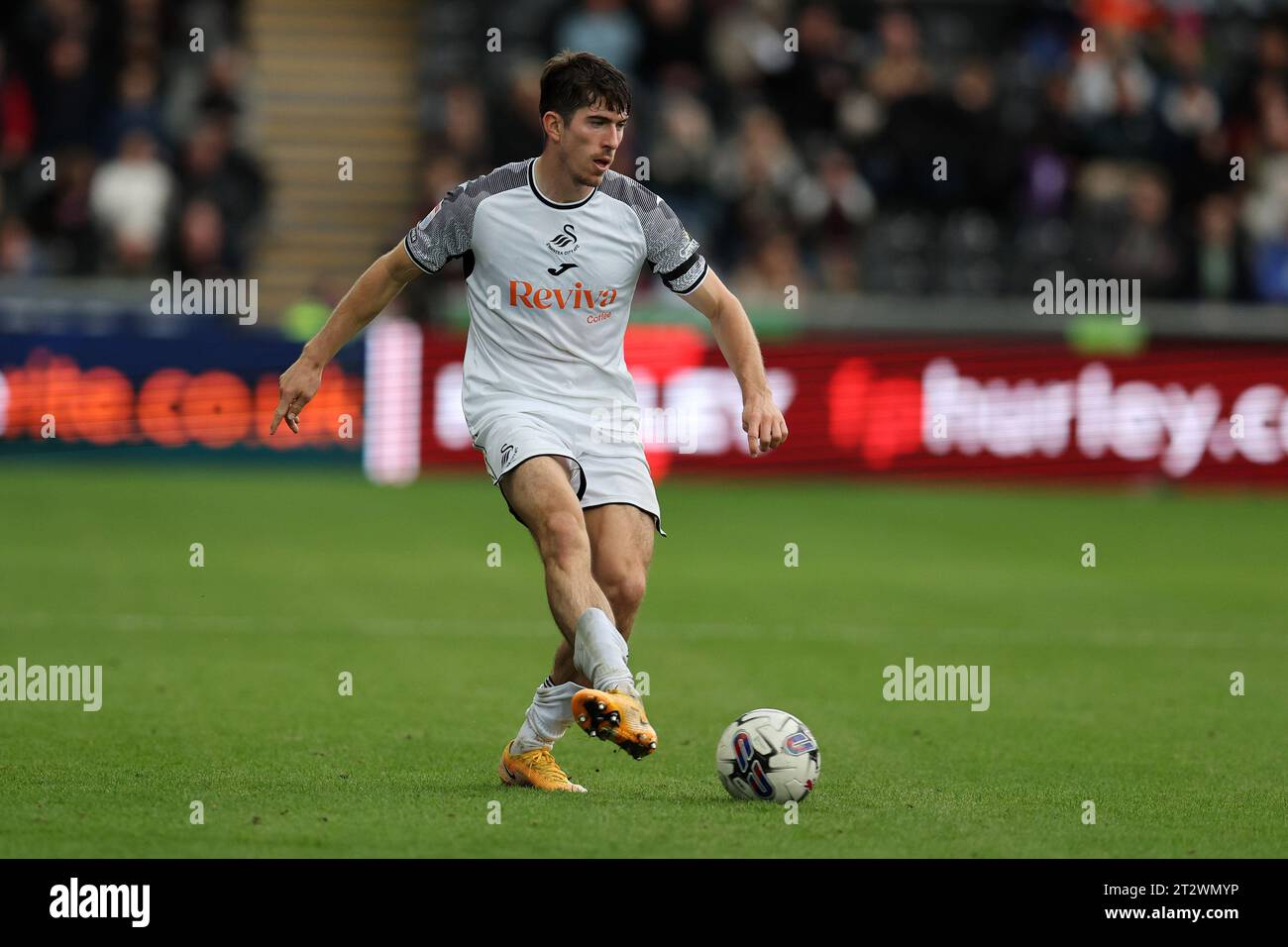 Swansea, UK. 21st Oct, 2023. Josh Key of Swansea City in action. EFL ...