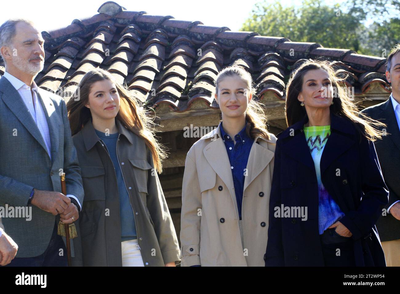 Spain. 21st Oct, 2023. The Spanish royal family visit the parishes of ...