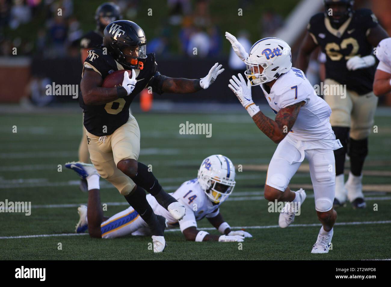 October 21, 2023: Wake Forest Demon Deacons running back Justice ...