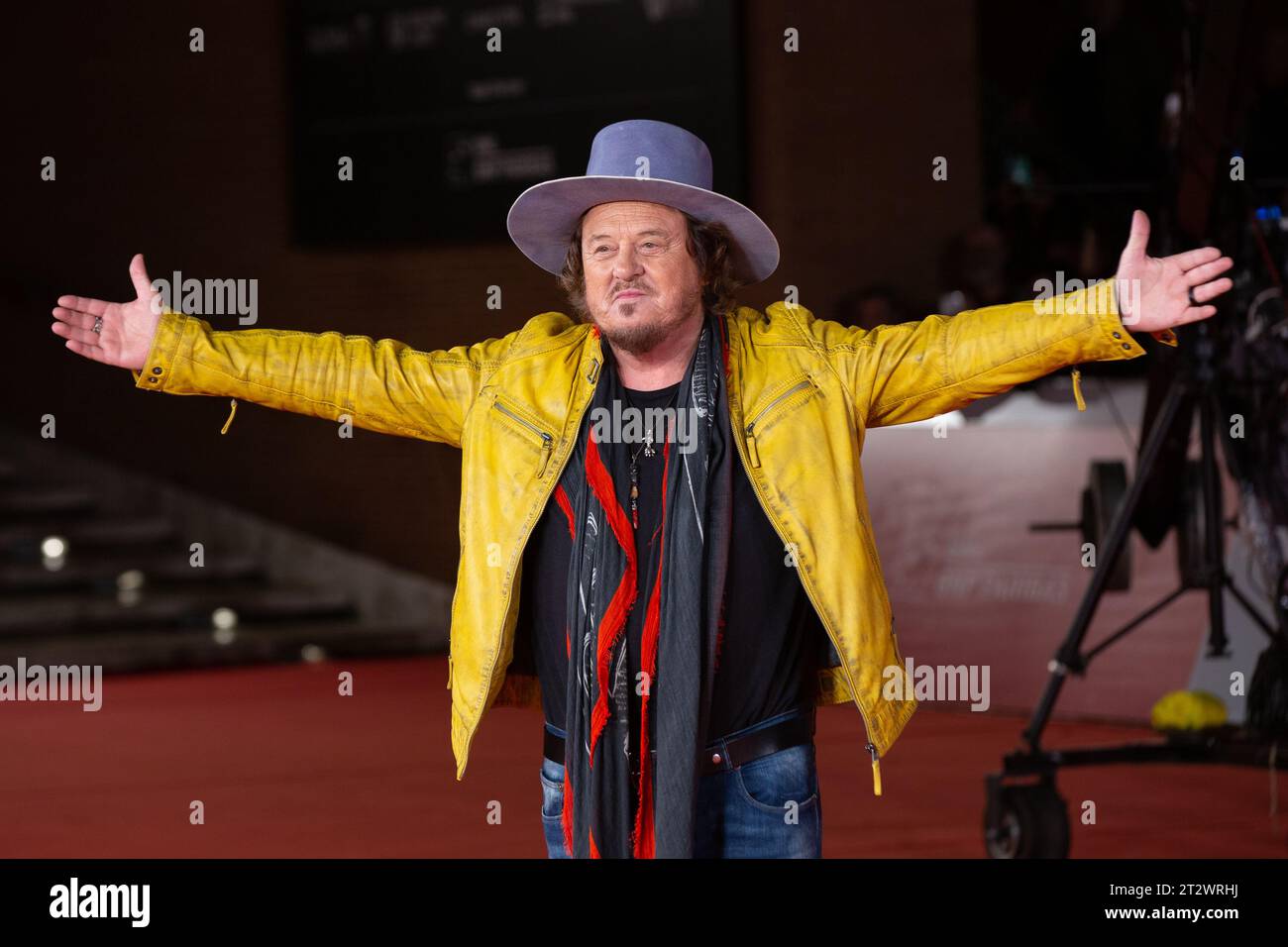 Rome, Italy. 21st Oct, 2023. Italian singer Zucchero Fornaciari attends ...