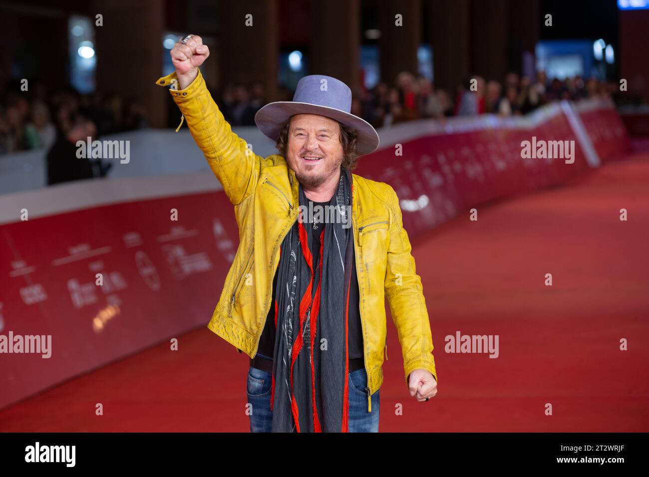 Rome, Italy. 21st Oct, 2023. Italian singer Zucchero Fornaciari attends ...