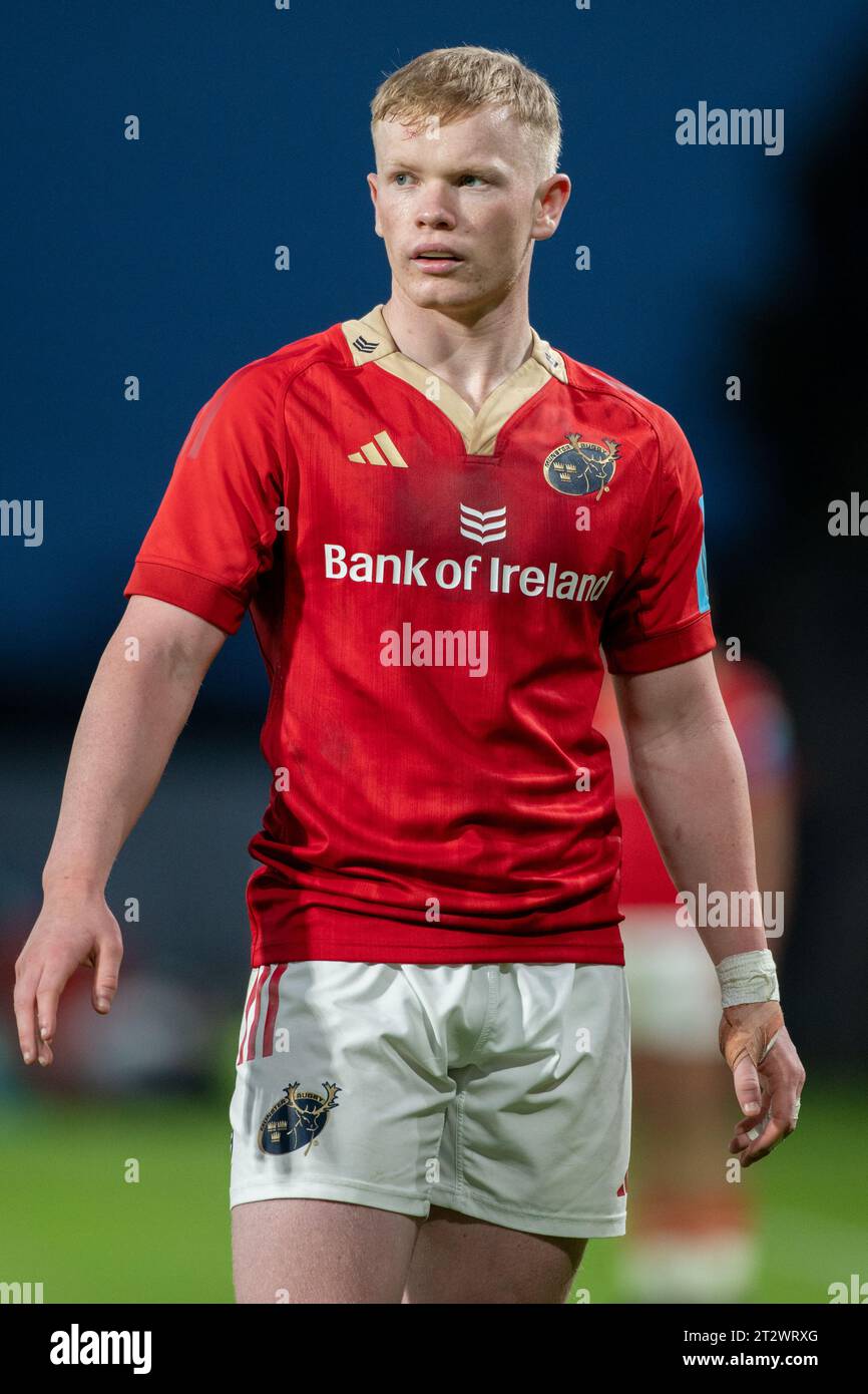 Limerick, Ireland. 21st Oct, 2023. Ethan Coughlan of Munster during the ...