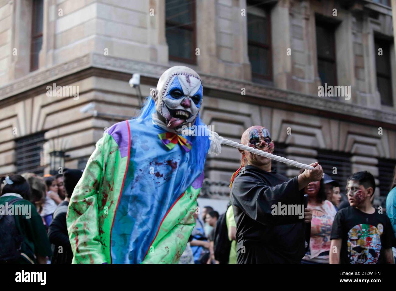 Subject characterised as undead (zombie) during the zombie walk in ...
