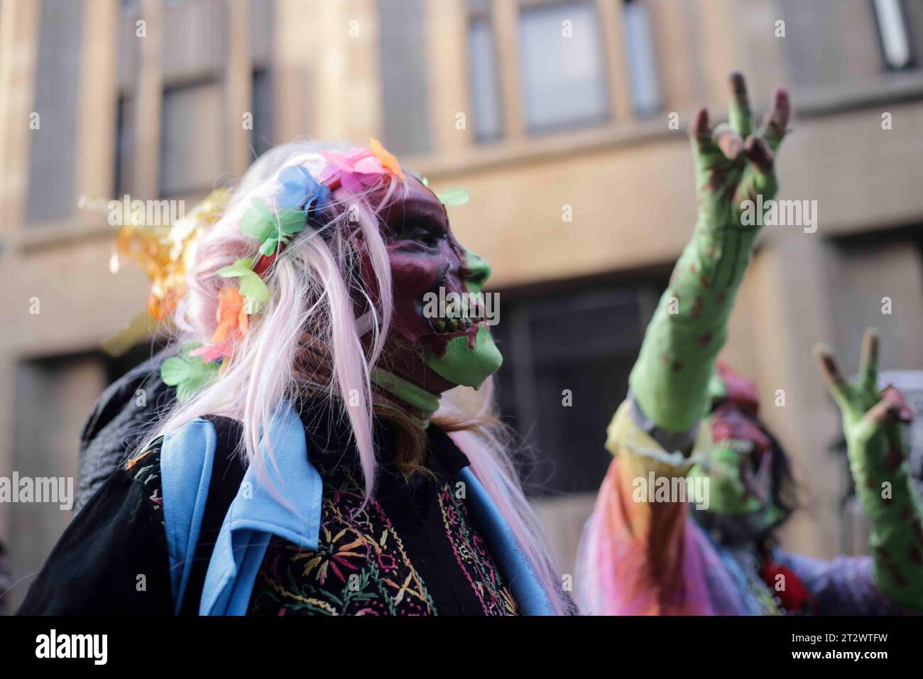 Subject characterised as undead (zombie) during the zombie walk in ...