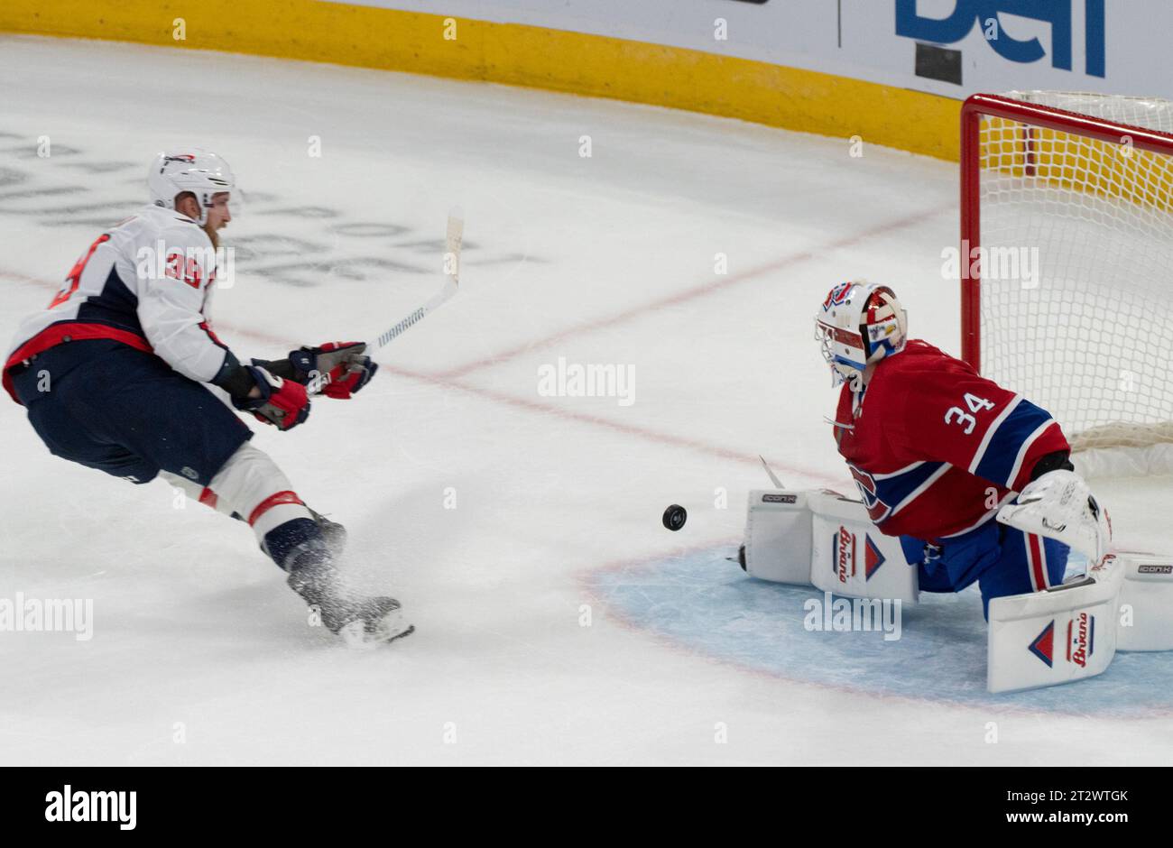 Montreal Canadiens goaltender Jake Allen (34) makes a save against ...