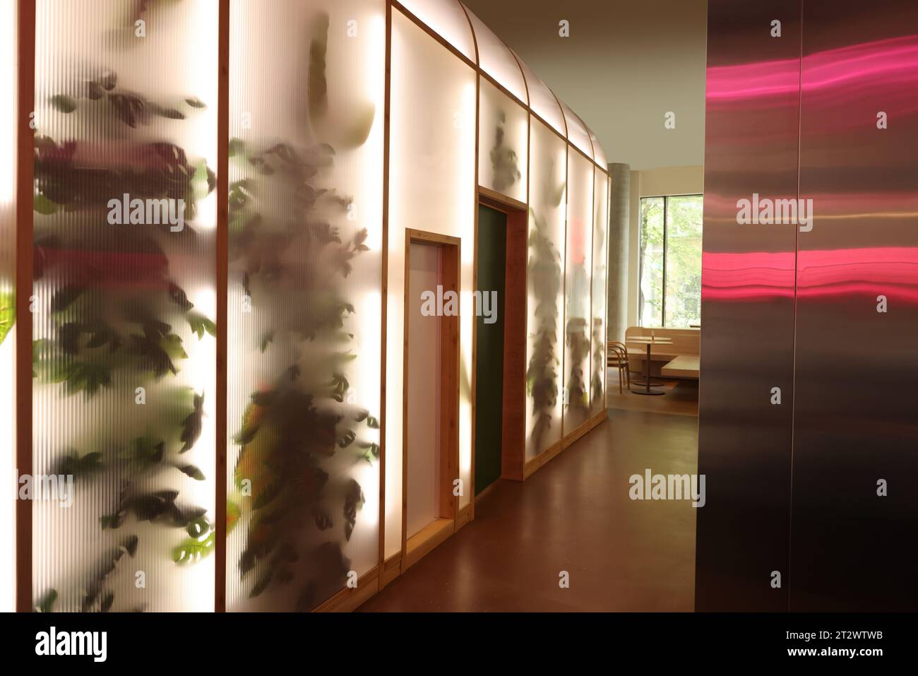 Stylish hall of modern cafe. Interior design Stock Photo - Alamy