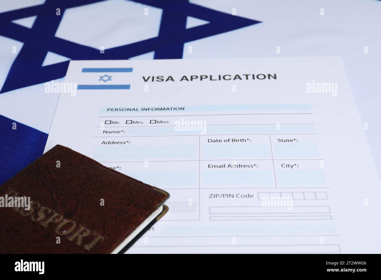 Passport israel flag hi-res stock photography and images - Alamy