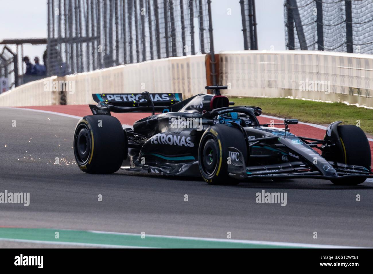 Texas, USA. 21st Oct, 2023. George Russell #63 for the Mercedes-AMG ...