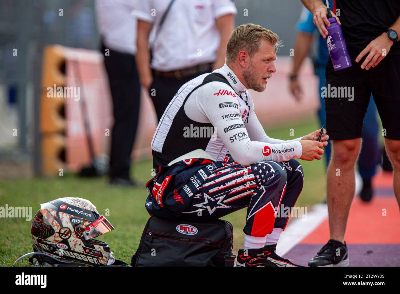Kevin Magnussen (SVE) Haas VF-23 during Saturday Sprint Race of FORMULA ...
