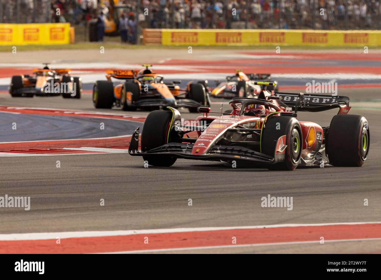 AUSTIN, TX - OCTOBER 21: Scuderia Ferrari driver Carlos Sainz (55) of ...