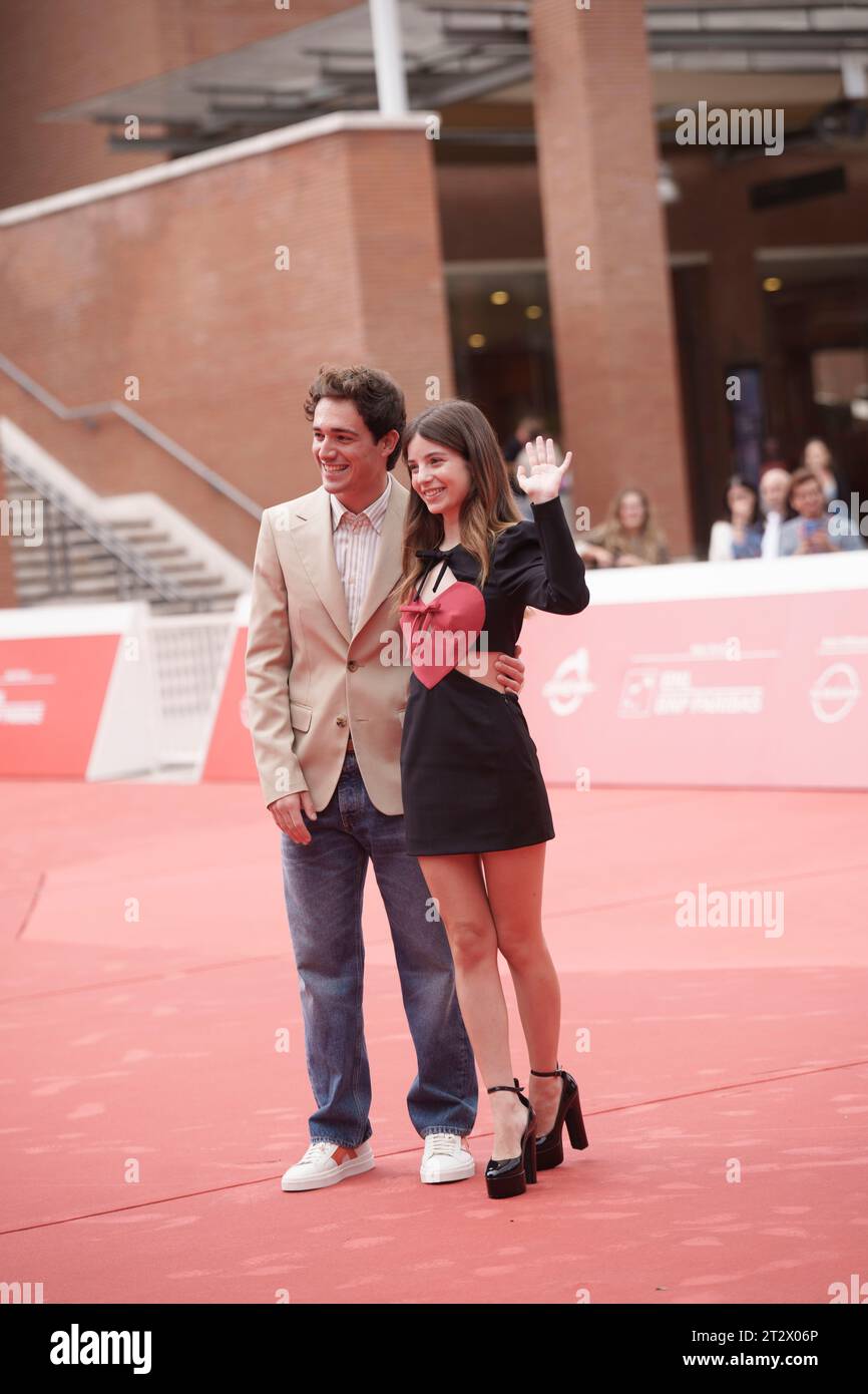 ROME, ITALY - OCTOBER 21: Tommaso Cassissa and Ginevra Francesconi ...