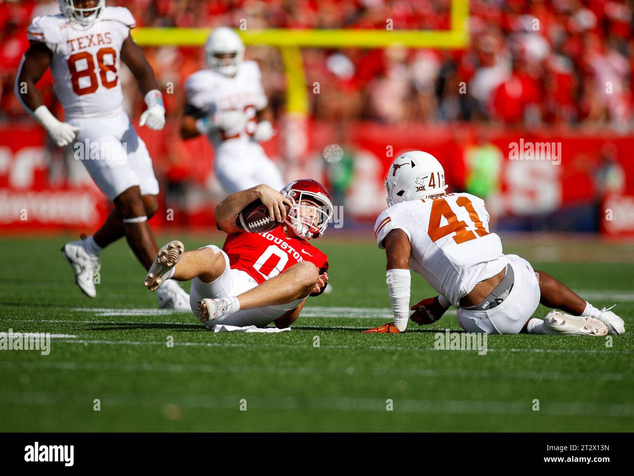 October 21, 2023: Houston wide receiver Joseph Manjack IV (0) is ...