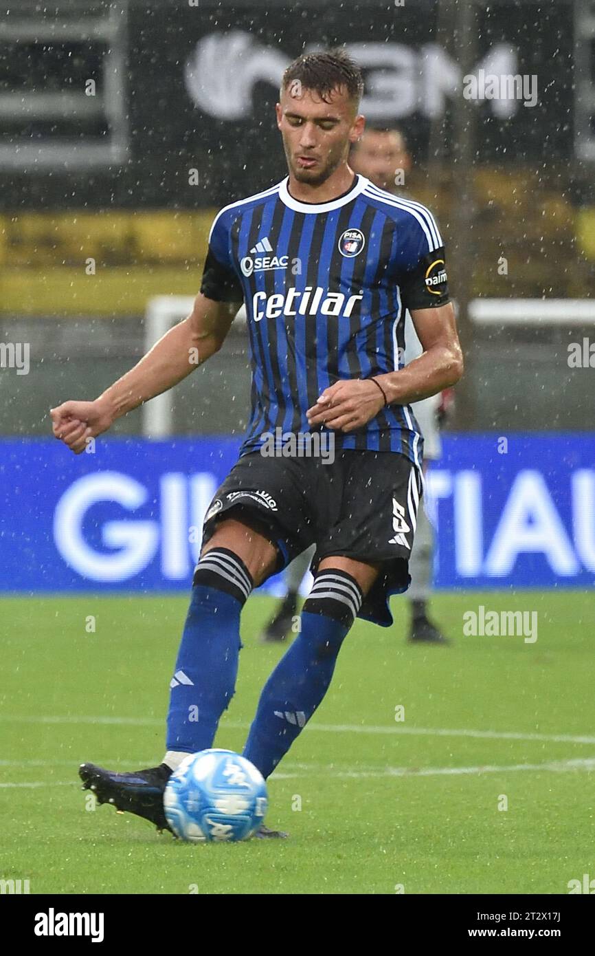 Pisa, Italy. 21st Oct, 2023. Simone Canestrelli (Pisa) during Pisa SC ...