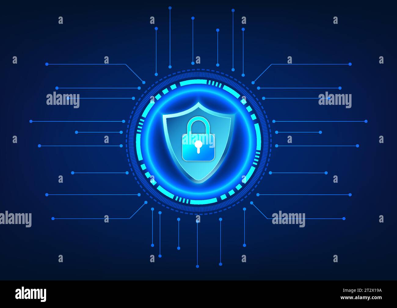 Database concept lock on Stock Vector Images - Alamy