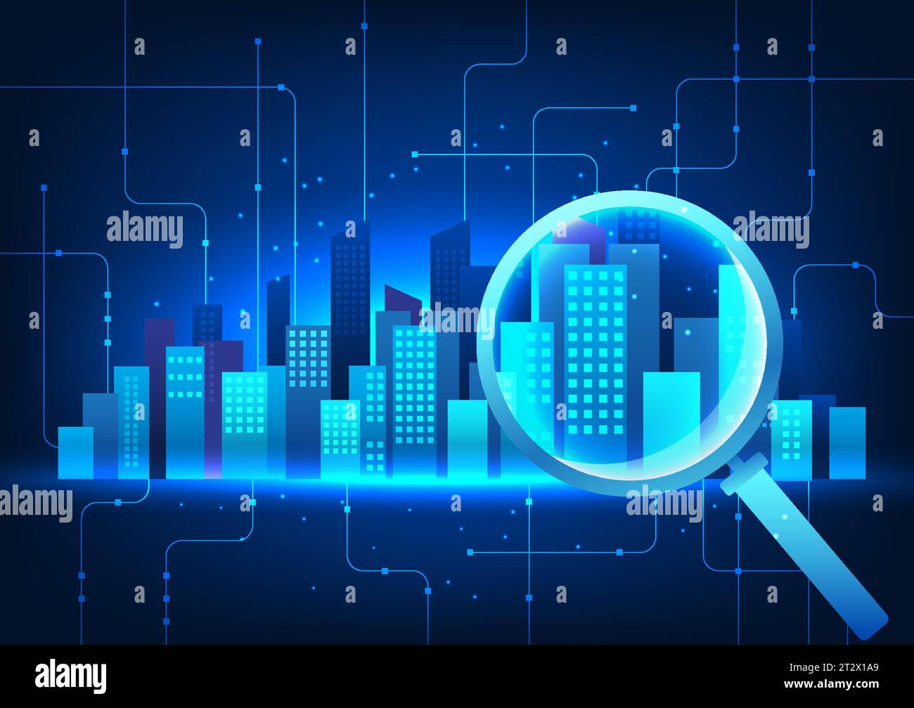 Information search technology The magnifying glass that shines on the ...