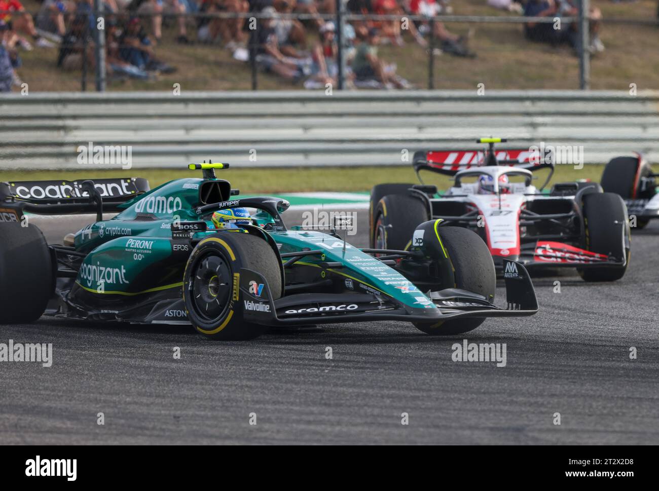 Austin, Usa . 21st Oct, 2023. Fernando Alonso (14) participates in the ...