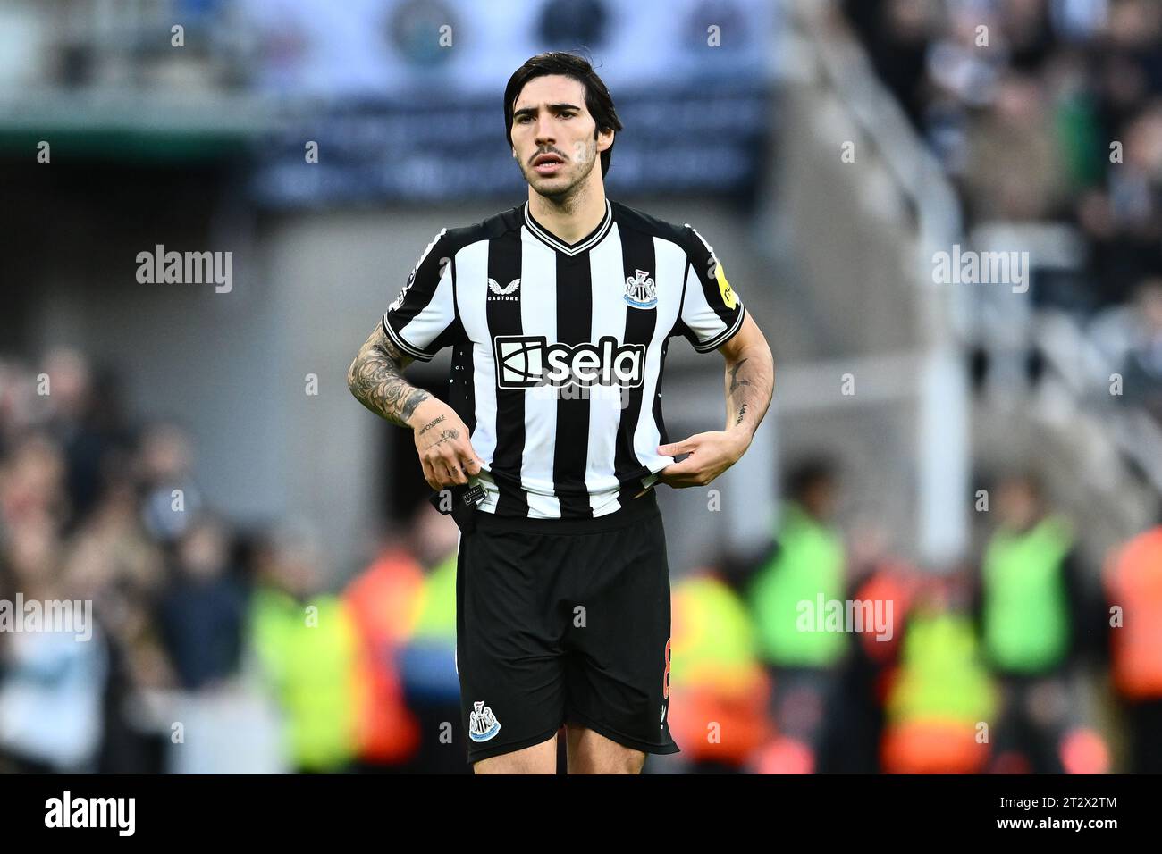 NEWCASTLE UPON TYNE, ENGLAND - OCTOBER 21: Sandro Tonali of Newcastle ...