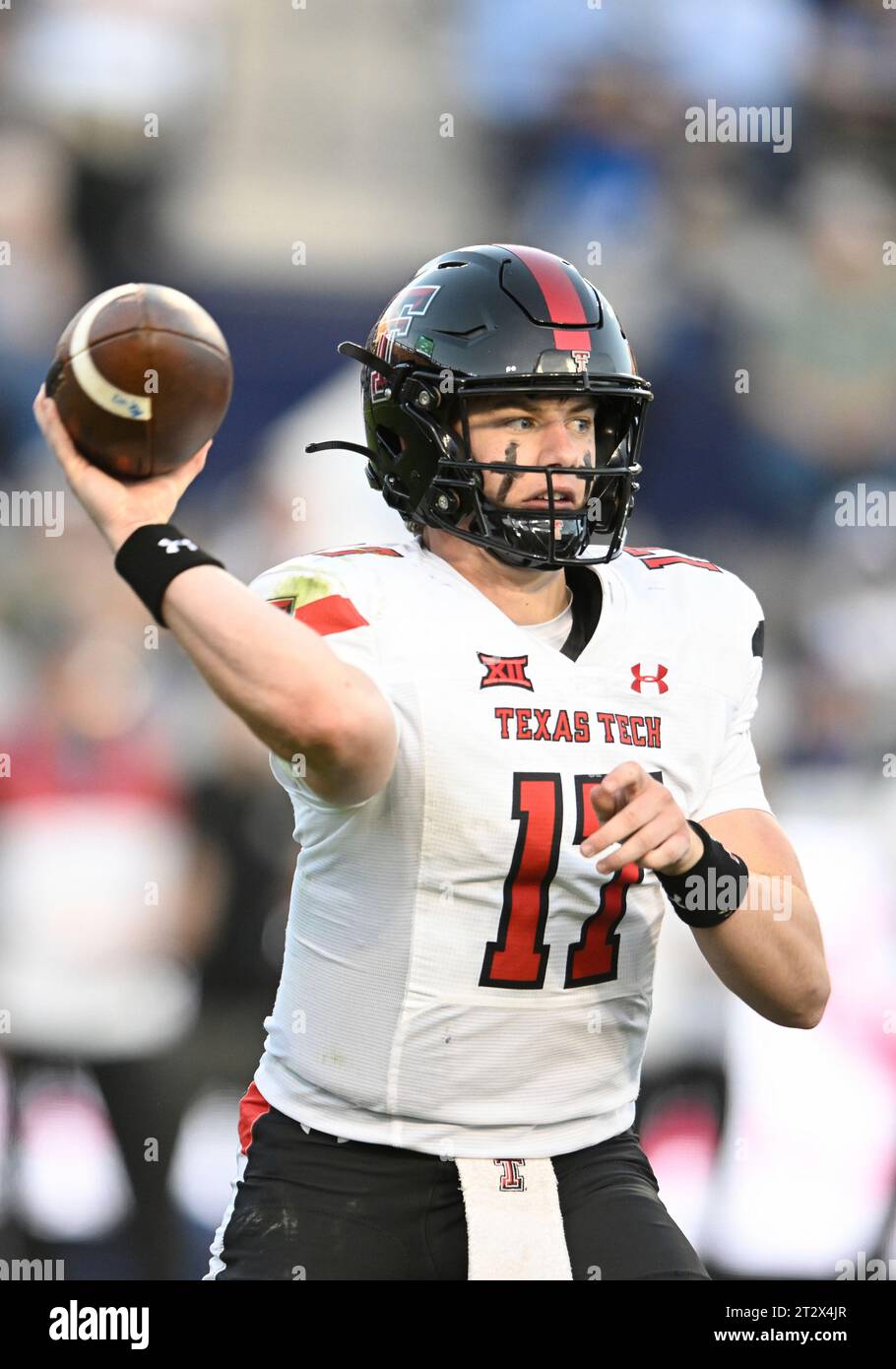 PROVO, UT - OCTOBER 21: Texas Tech Red Raiders quarterback Jake Strong ...