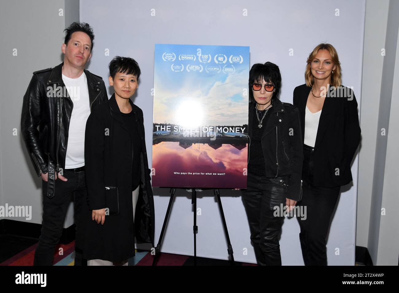 New York, USA. 21st Oct, 2023. Michelle Cho, Joan Jett and Jamie Berger ...