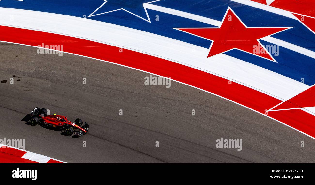 Austin, Texas - October 21th, 2023: Carlos Sainz driver of the #55 ...