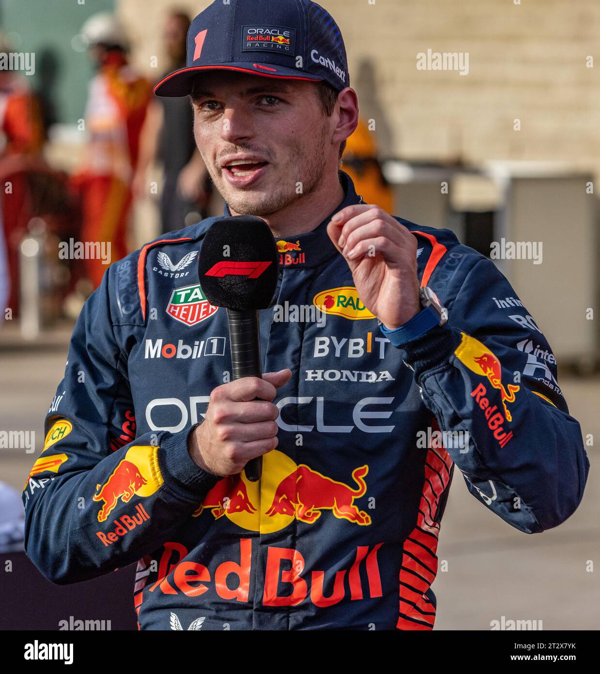 Austin, Texas - October 21th, 2023: Max Verstappen driver of the #1 ...